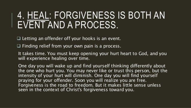5 Stages of Grief, 4 Steps to Forgiveness and their connection