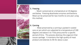 WAYS AND TECHNIQUES ON HOW TO STORE MEATS | PPTX