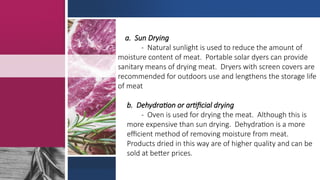 WAYS AND TECHNIQUES ON HOW TO STORE MEATS | PPTX