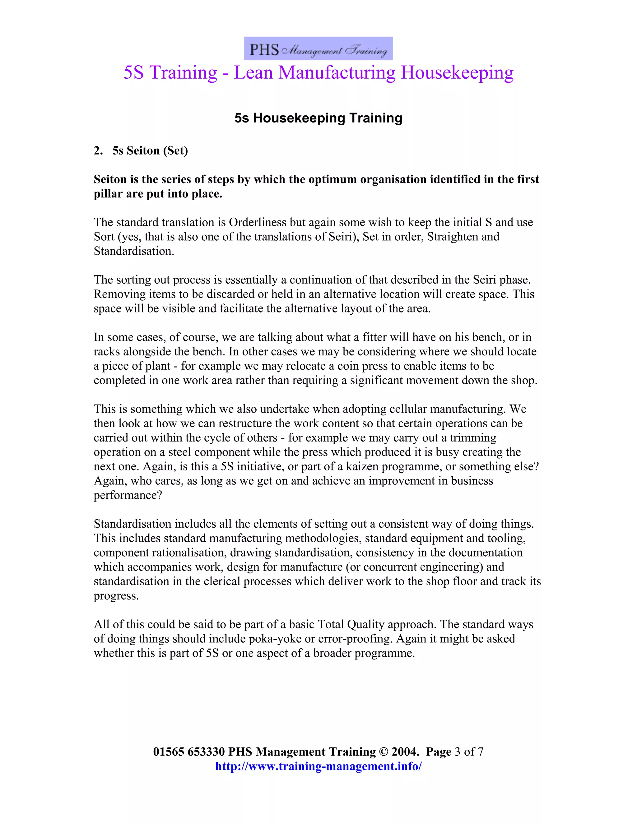 5s training | PDF
