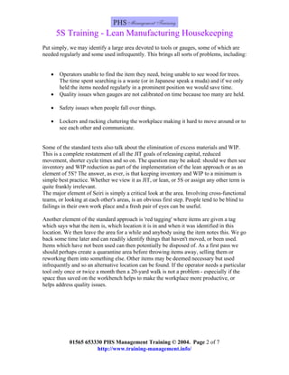 5s training | PDF
