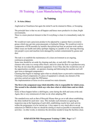 5s training | PDF