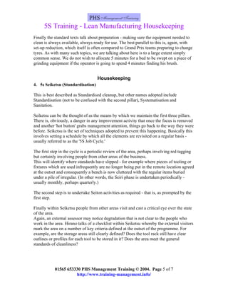 5s training | PDF