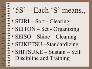 5 s training | PPT
