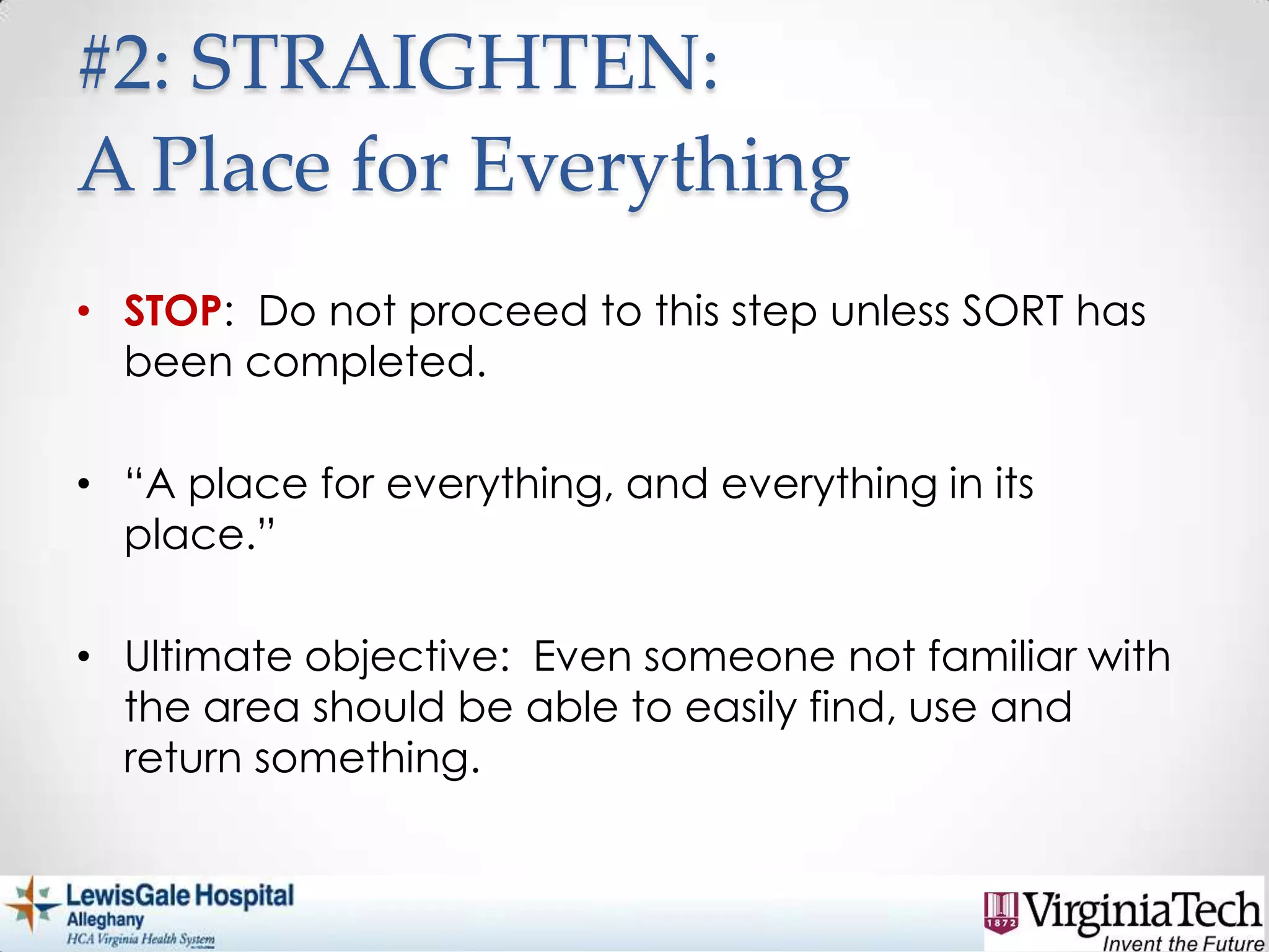 5S in Hospitals Workshop | PPTX