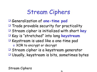 5 stream ciphers | PPT
