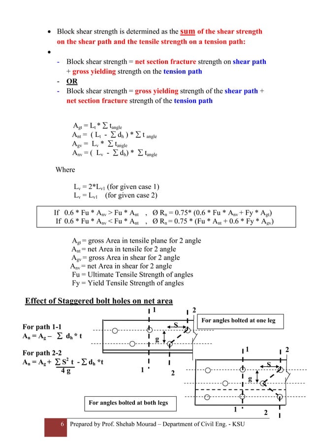 05-Strength of Double Angle Bolted Tension Members (Steel Structural ...
