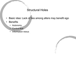 5 Structural Holes | PPT
