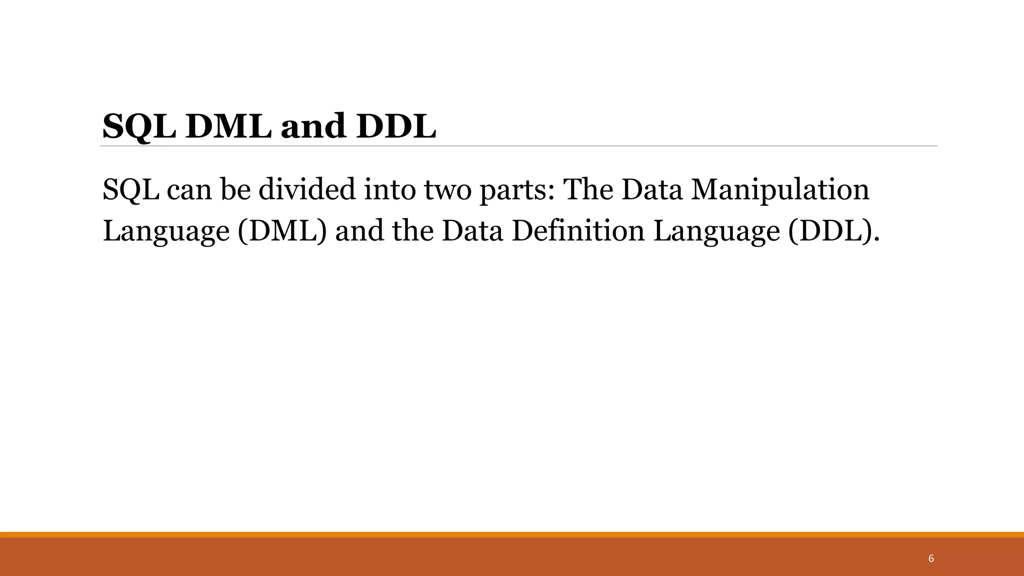 Structured Query Language Sql Pptx