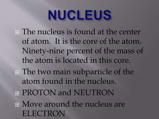 5 structure of the atom cervantes | PPTX