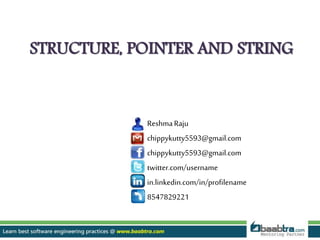 structure,pointerandstring | PPT