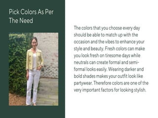 5 Styling Tips To Improve Your Personal Style | PPTX