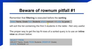 5 surprising oracle sql behaviors that very few people know | PPT