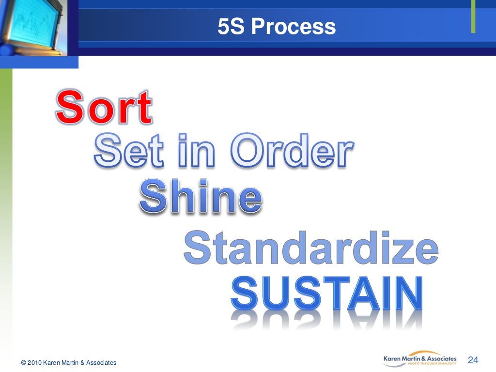 5S Process: Step 1 Sort