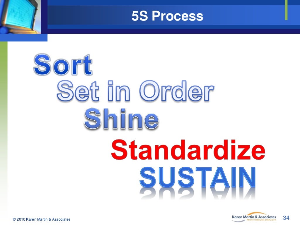 5S Process: Step 4 Standardize