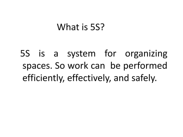 5s & visual work place | PPT