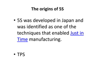 5s & visual work place | PPTX