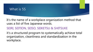 5 s work place management | PPT