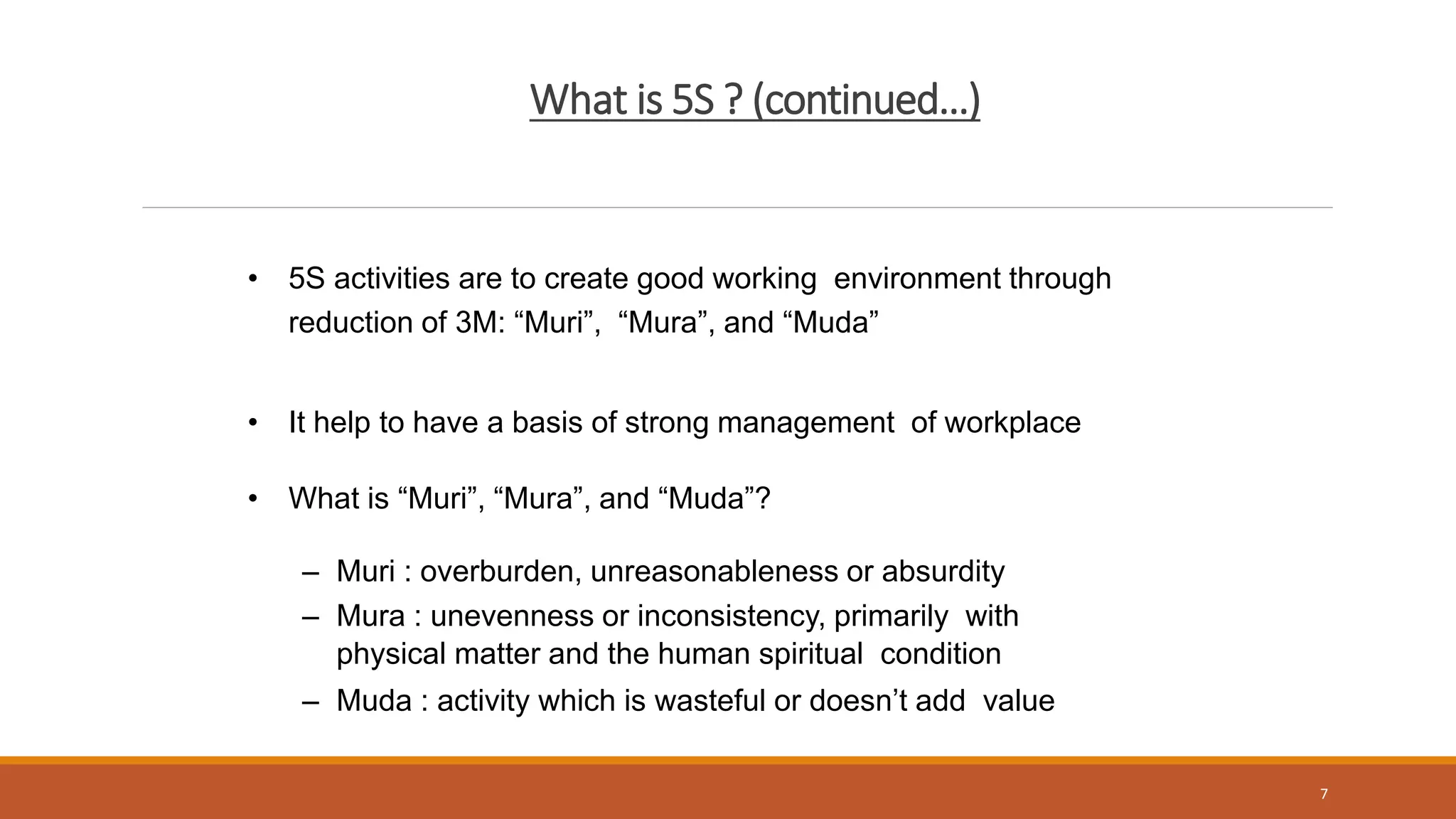 Presentation on 5S workplace management | PPTX