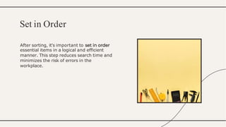 5S WORKPLACE ORGANIZATION AND WORKPLACES | PPT