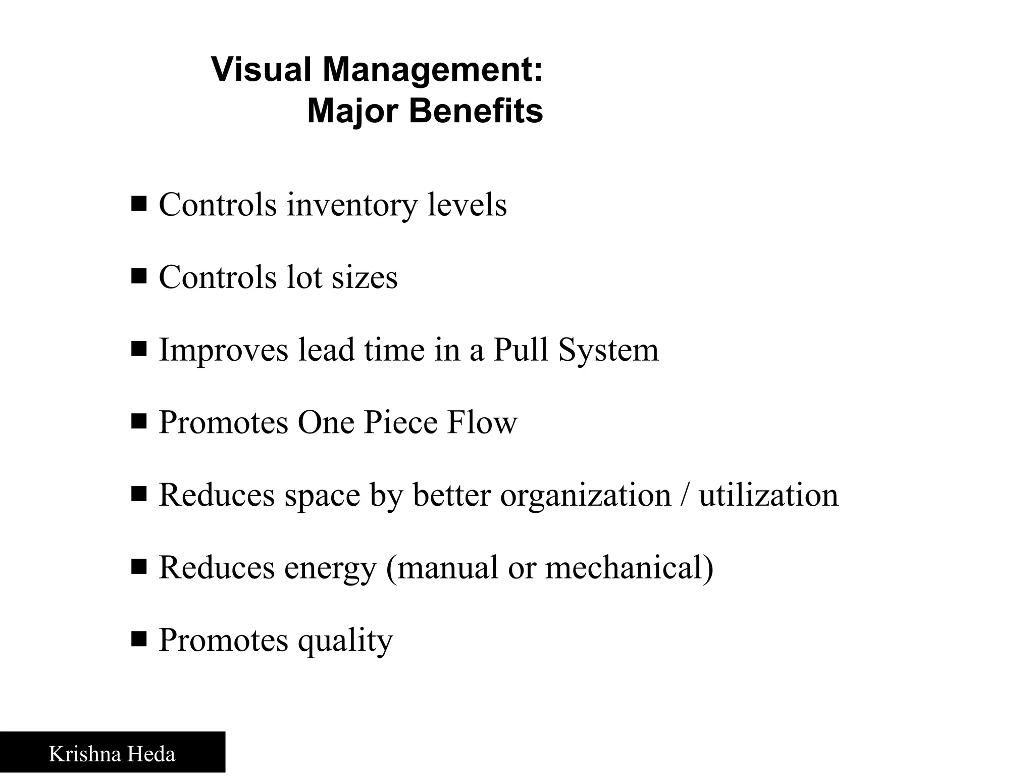 5S Workshop &Visual management - Krishna Heda | PPT