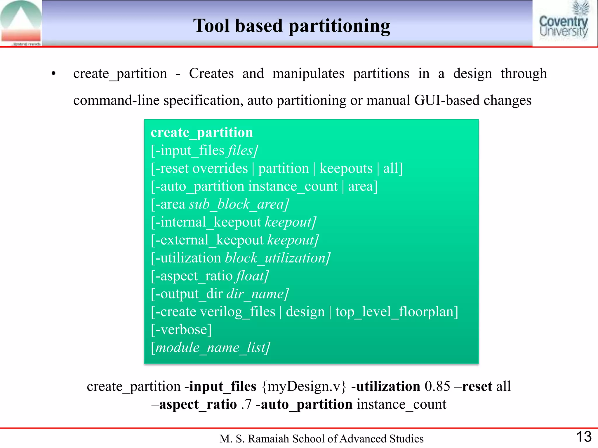 System partitioning in VLSI and its considerations | PPTX