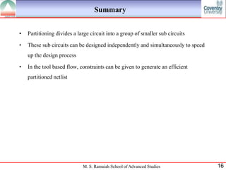 System partitioning in VLSI and its considerations | PPTX