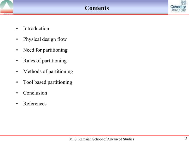 System Partitioning In Vlsi And Its Considerations Pptx Computing Technology And Computing
