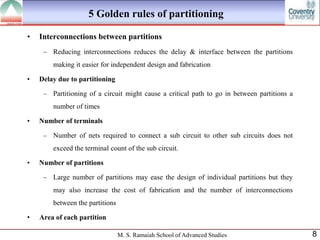 System partitioning in VLSI and its considerations | PPTX