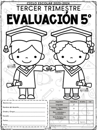 5° T3 EDITABLE EVALUACIÓN DARUKEL 2023-2024.pdf