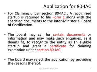 Tax planning startups | PDF