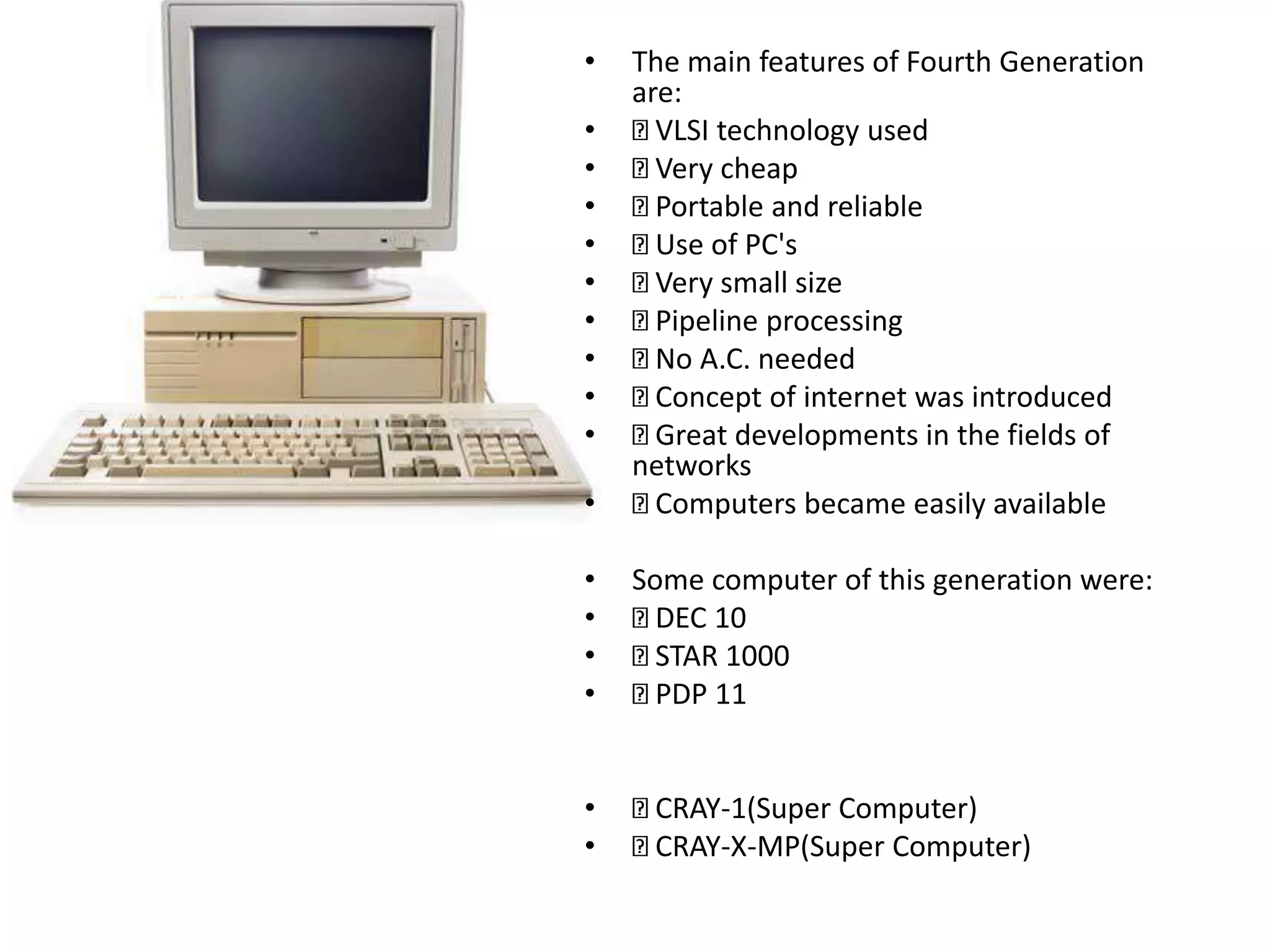 GENERATION OF COMPUTER | PPTX | Computing | Technology & Computing