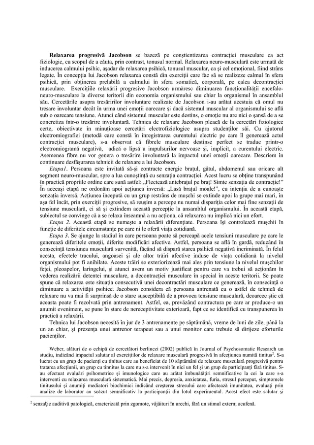 5 tehnici de relaxare si de inductia transei hipnotice | PDF