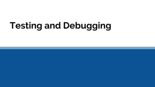 H testing and debugging | PPT