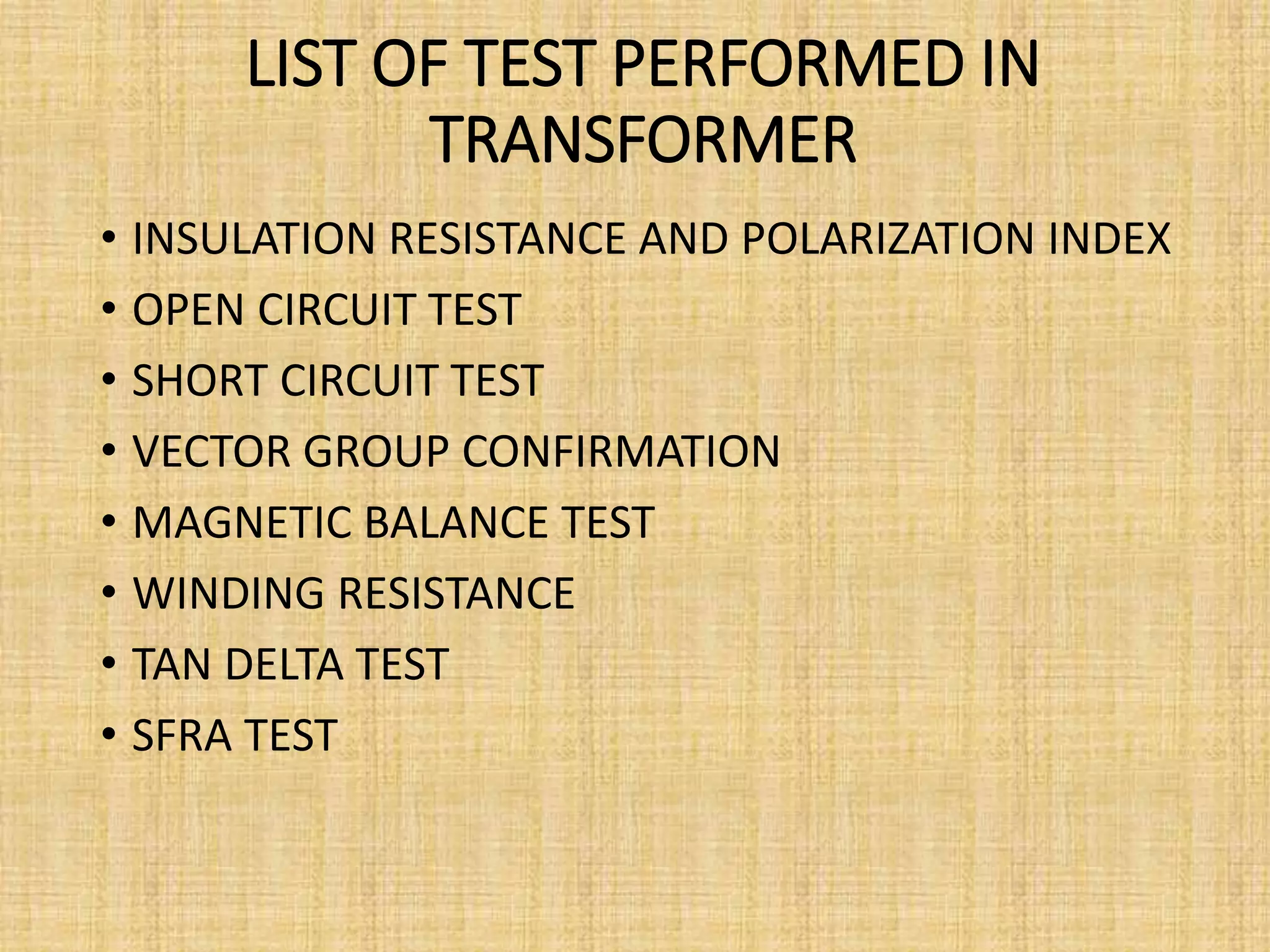 5 TESTING OF TRANSFORMER.pptx