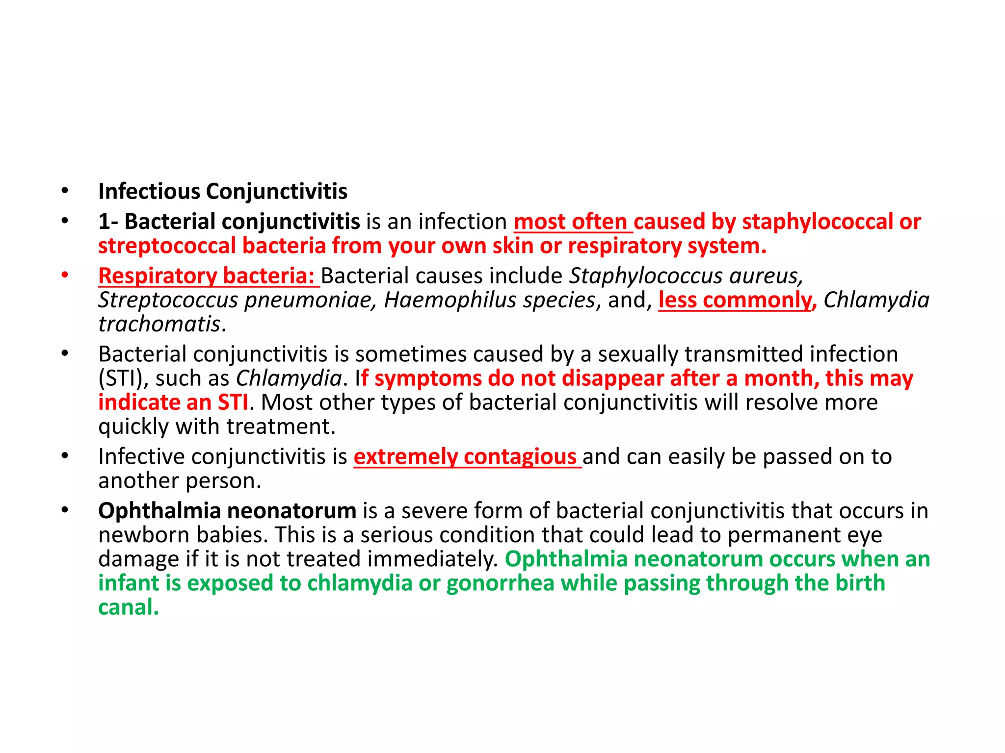 Diseases of conjunctiva | PPTX