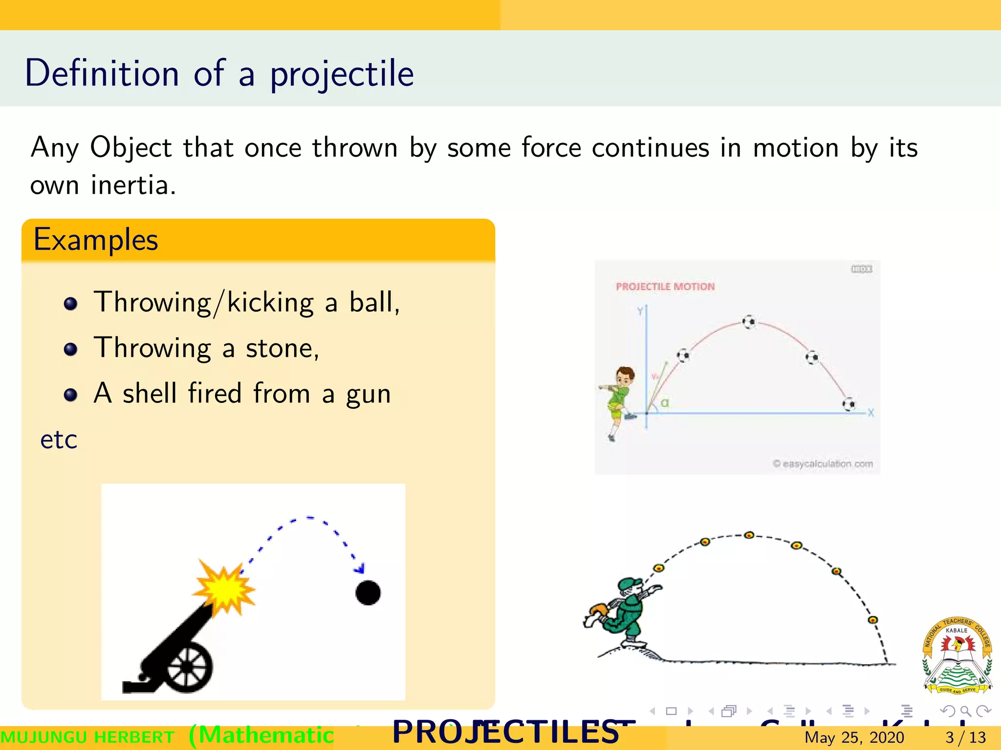 Projectiles | PDF