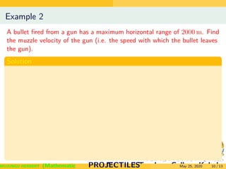 Projectiles | PDF