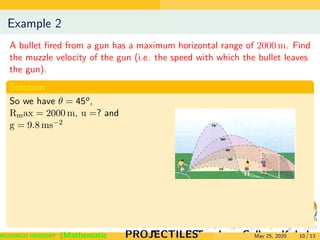Projectiles | PDF