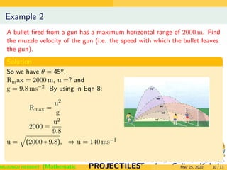 Projectiles | PDF