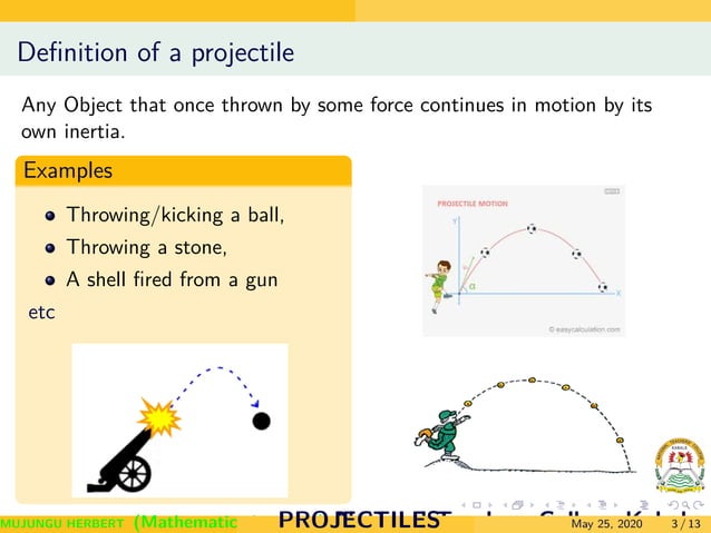 Projectiles | PPT