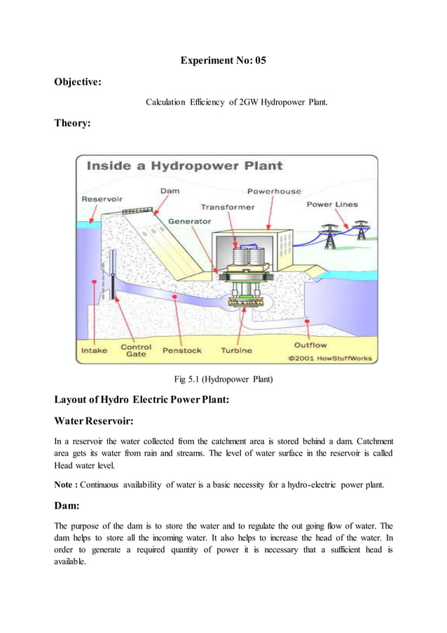 Calculation Efficiency of 2GW Hydropower Plant. | DOCX