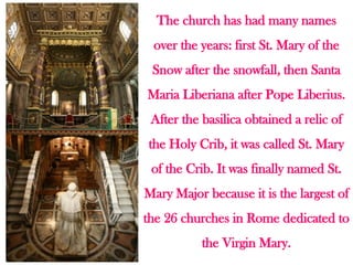 “Basilica of Mary Major: A Beacon of History and Devotion.” | PPTX