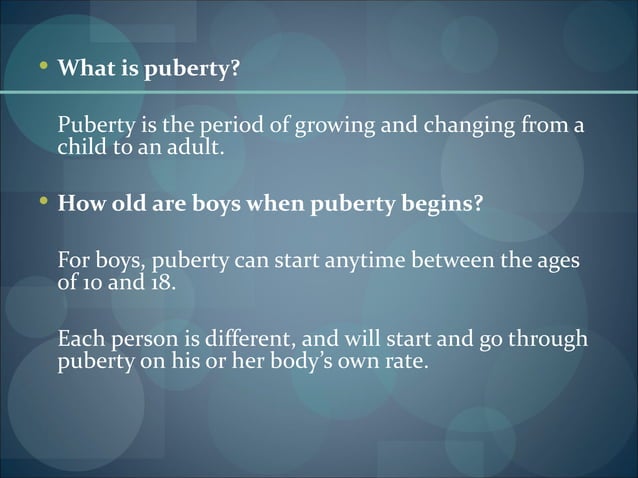 5th boys and puberty day 2 | PPT