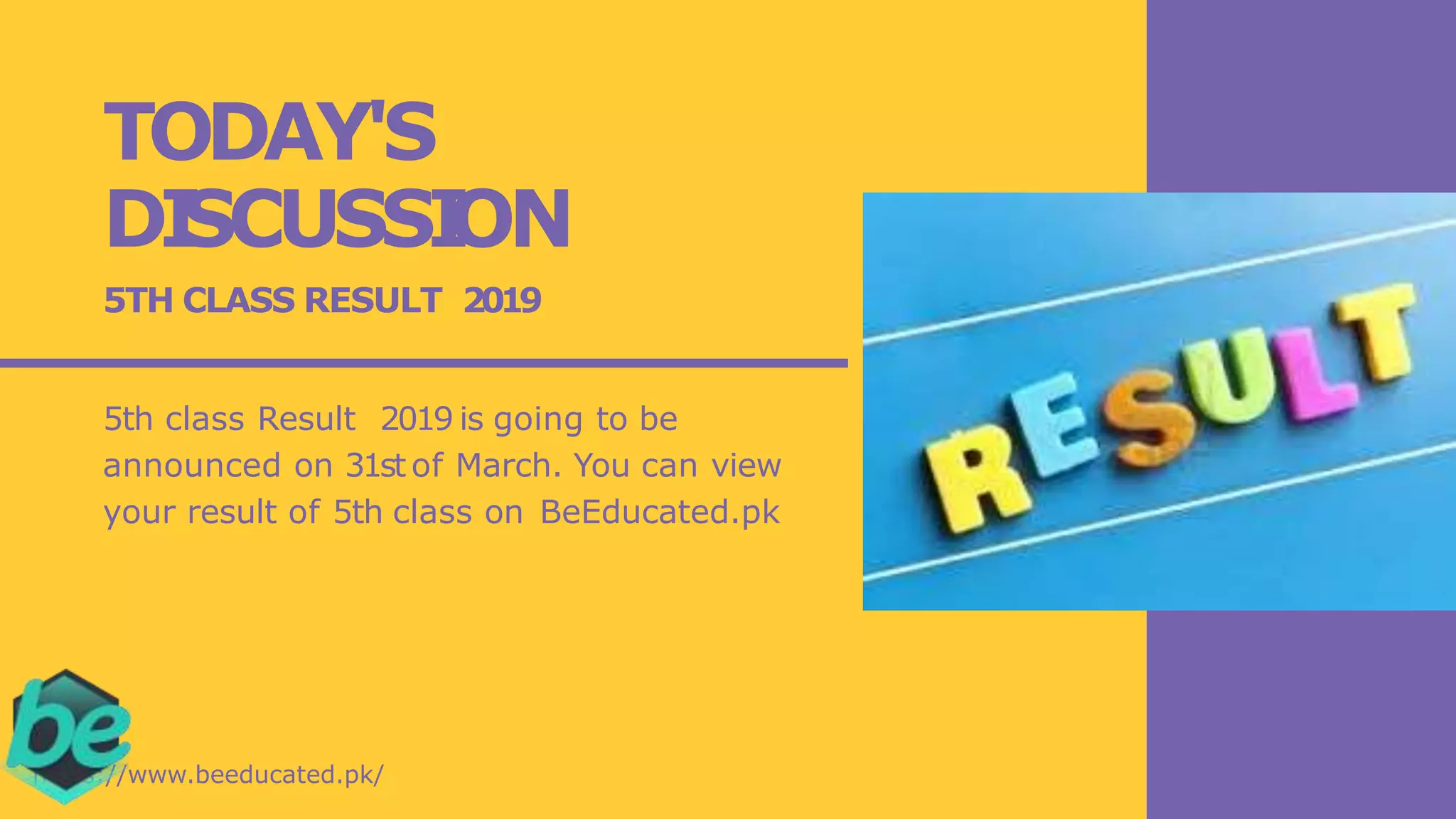 5th class result 2019 | PPTX