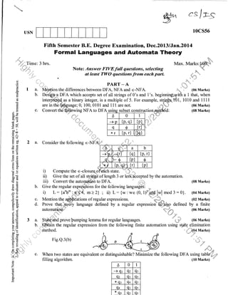 5th cs & is question papers december 2013 | PDF