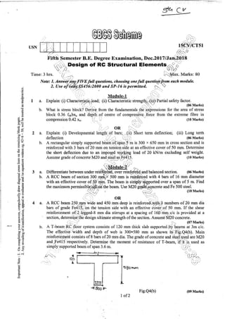 5th semester VTU Civil Engineering CBCS & 2010 scheme Engineering till ...