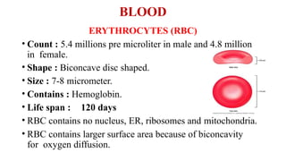5 The Blood and its composition function | PPT