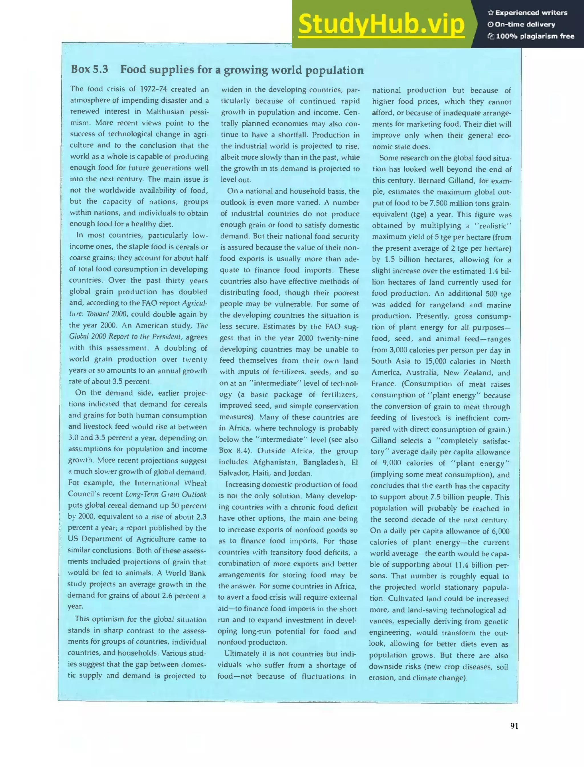 5 The Consequences Of Rapid Population Growth | PDF