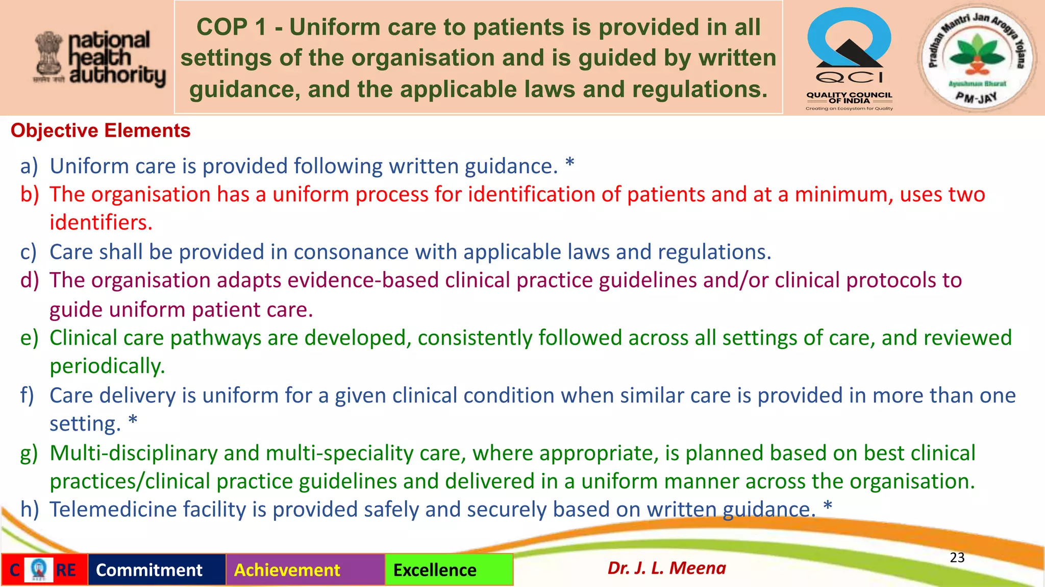 5th ed. nabh accreditation standards for hospitals april 2020 | PDF